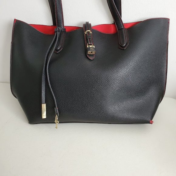 Tutilo | Bags | Tutilo New York Black Faux Vegan Pebbled Leather ...